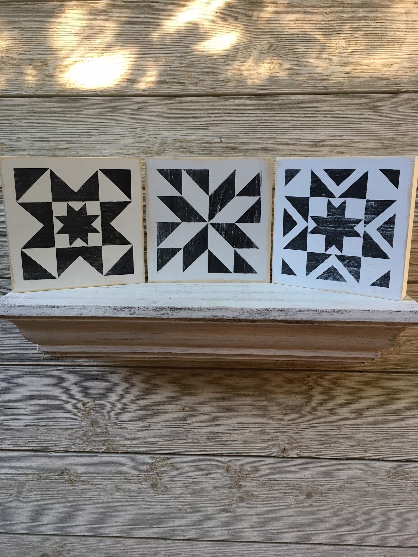 Barn Quilt Wood Block Signs/barn Quilt Wood Sign/farmhouse - Etsy