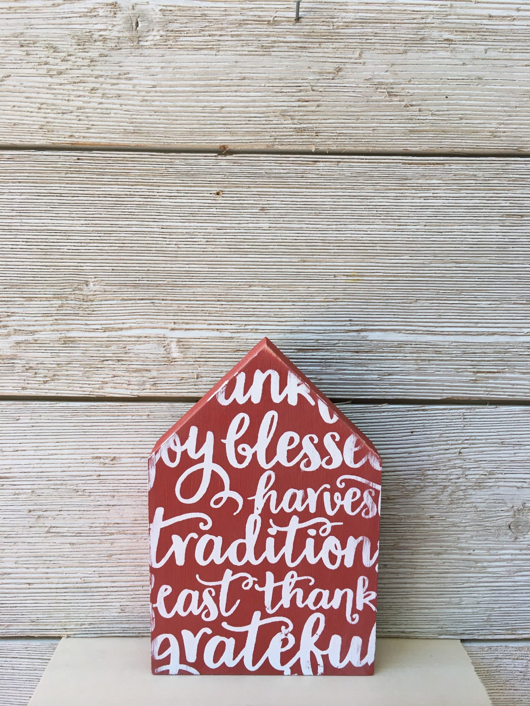 Fall Word Wood Block House/fall Decor/thanksgiving Decor - Etsy