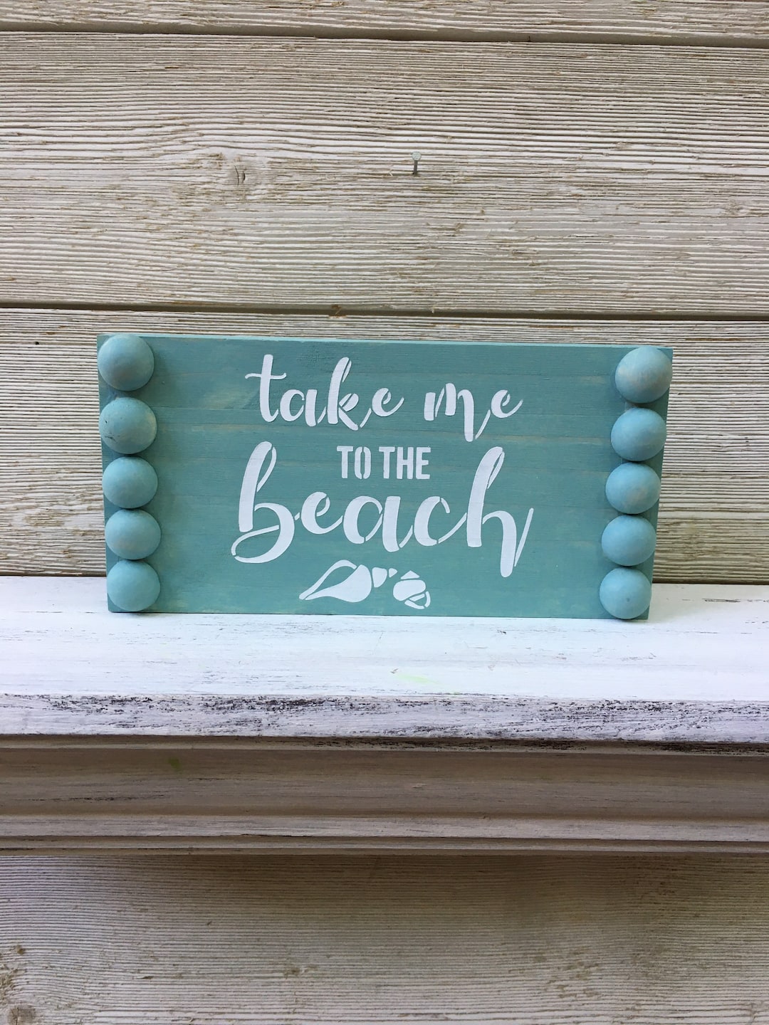 Take Me to The Beach Shelf Sitter/Take Me to The Beach Letrero de ...