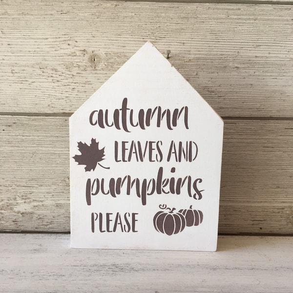 Fall Wood Blocks - Etsy