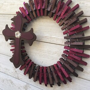 Wood Cross/ Cross Wreath/front Door Wreath/home Decor/wall | Etsy