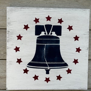 Rustic Liberty Bell Wood Wall Decor Sign/4th of July Wall Decor/4th of ...