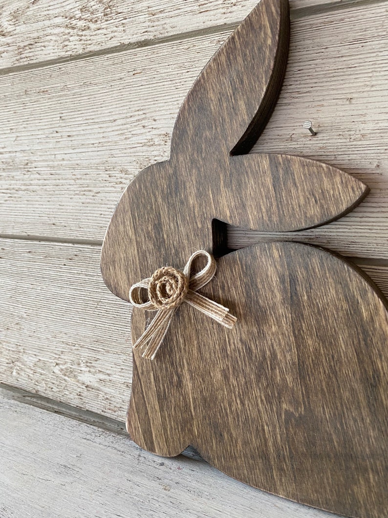 Rustic Wood Bunny/rustic Easter Decor/easter Wood Bunny/easter Decor - Etsy