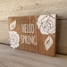 Hello Spring Rustic Spring Sign/spring Decor Sign/hello Spring/spring ...