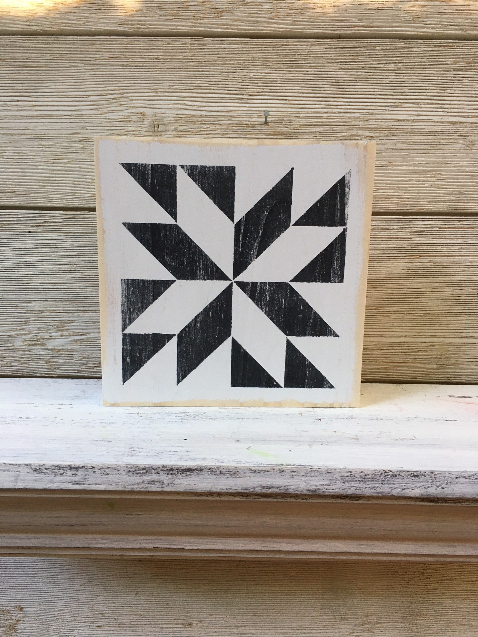 Barn Quilt Wood Block Signs/barn Quilt Wood Sign/farmhouse - Etsy