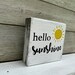 Hello Summer Wood Block Sign/hello Summer Sign/summer Wood - Etsy