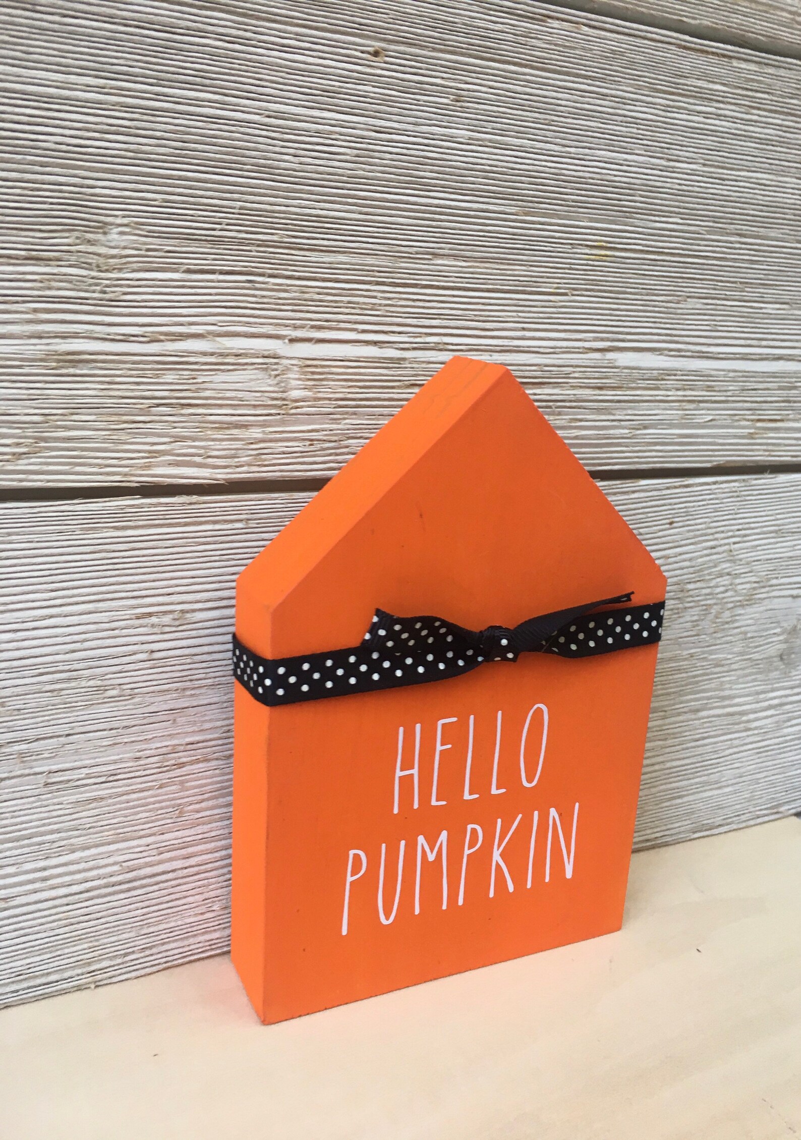 Hello Pumpkin Wood Block House /haunted Block House/hocus Pocus Wood ...
