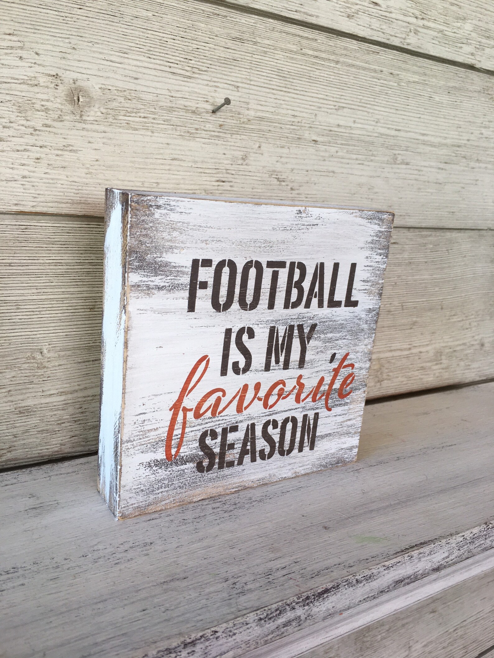 Football is My Favorite Season Wood Sign/fall Wood Sign/fall - Etsy
