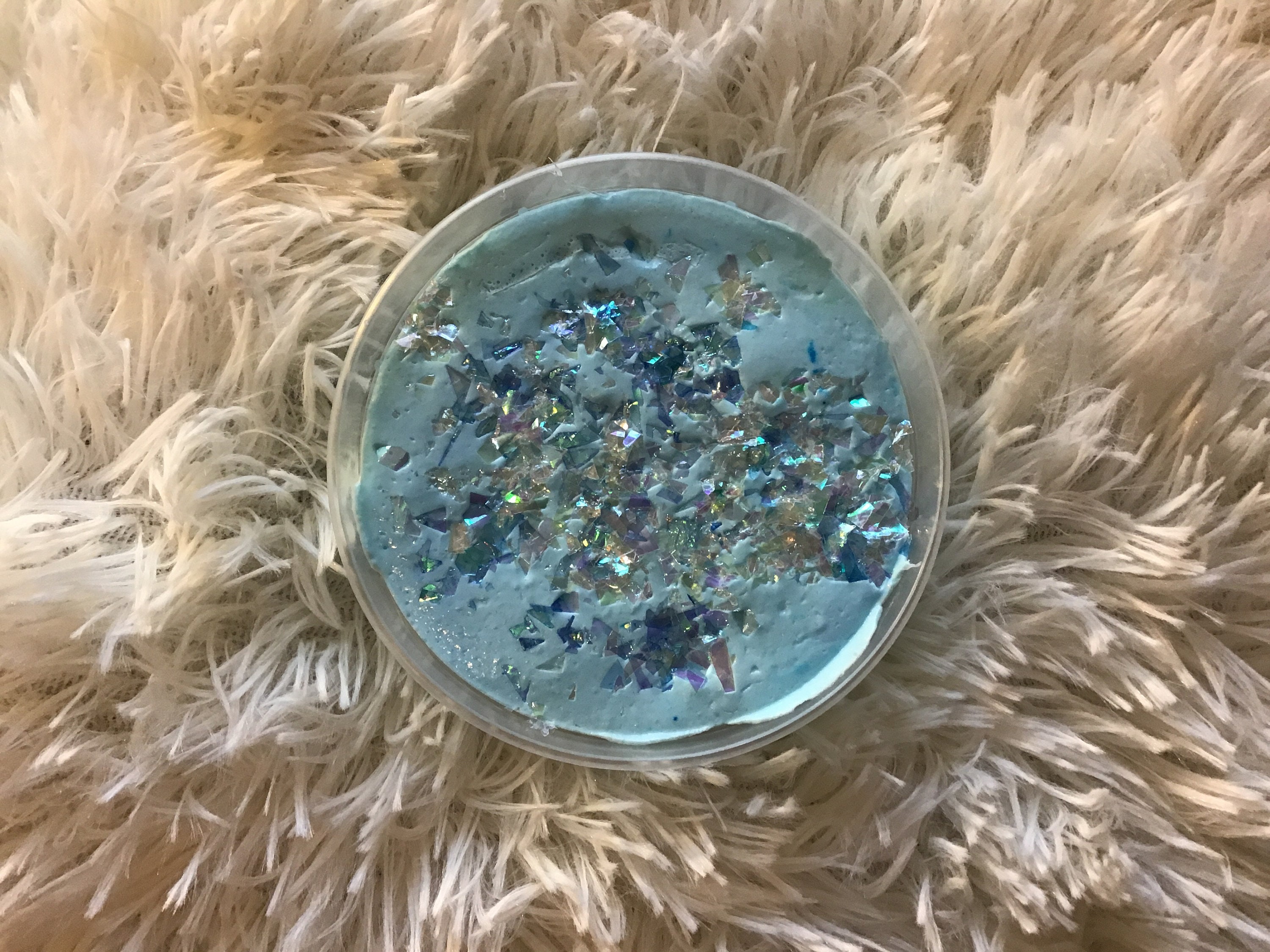 Blue Butter Slime With Unicorn Skin Glitter - Etsy