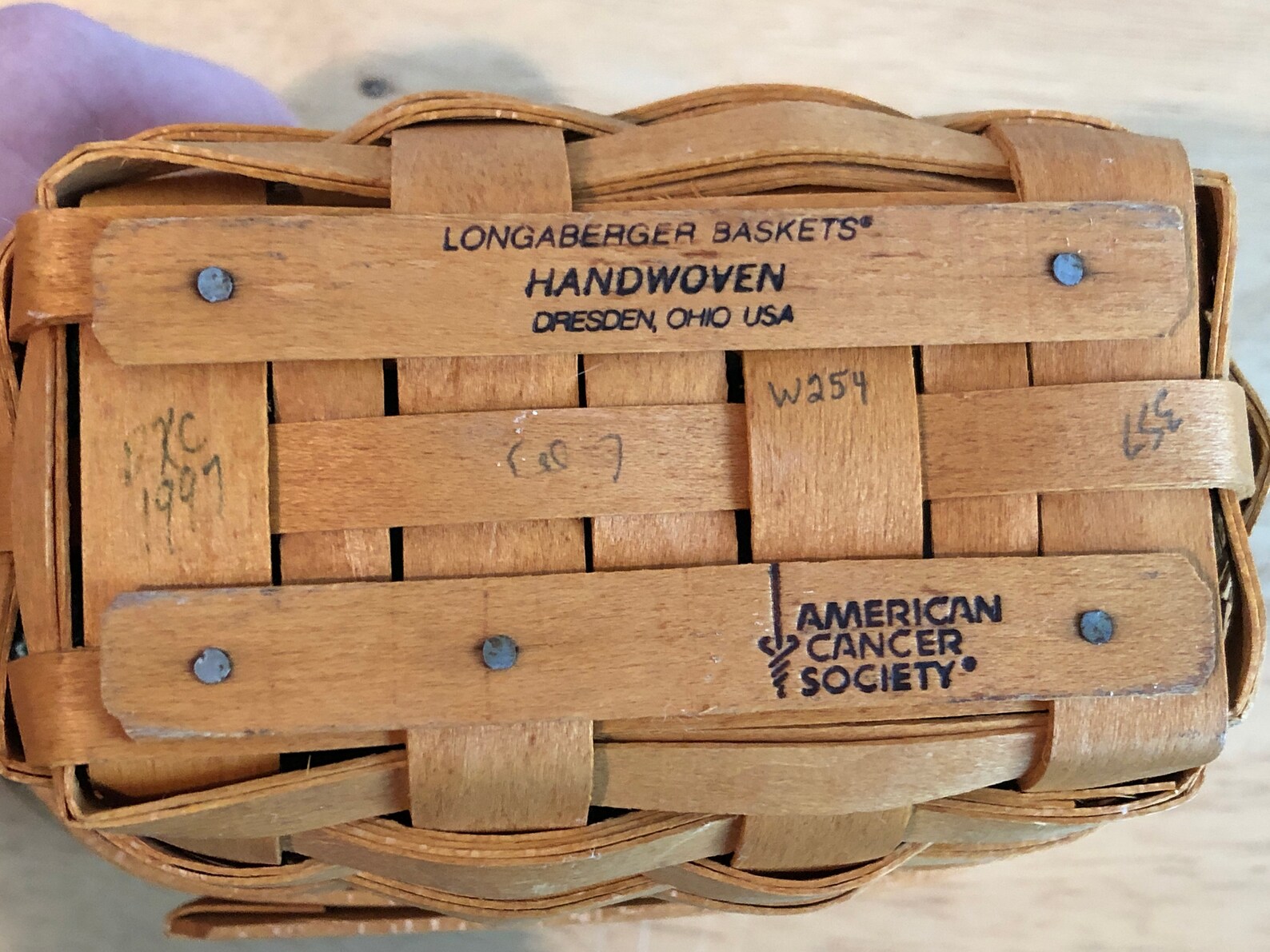 Longaberger 1997 Horizon of Hope Basket - Etsy