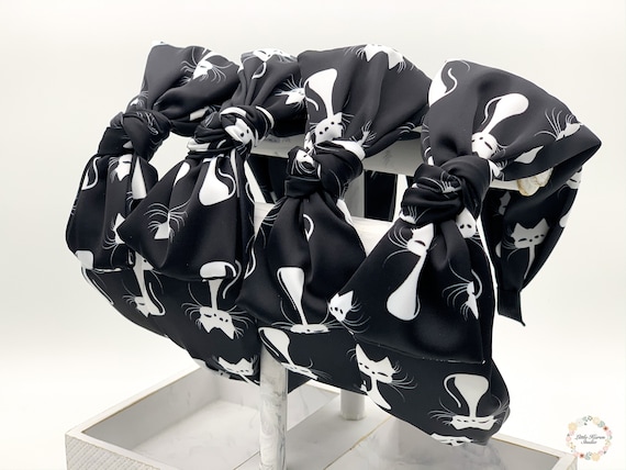 Cat Knotted Bow Headband for Women Knotted Bow Headband - Etsy