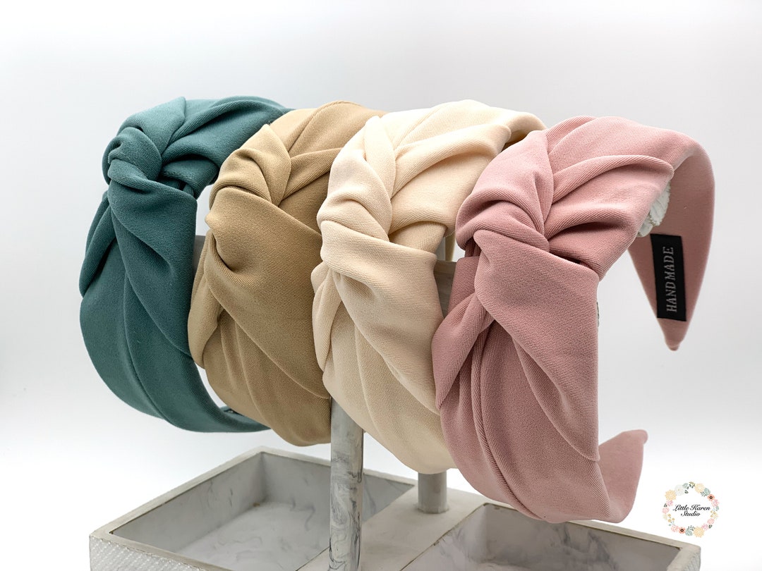 Soft Solid Color Headband for Women, Soft Knotted Headbands, Soft ...
