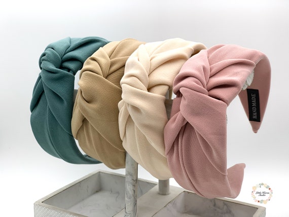 Soft Solid Color Headband for Women Soft Knotted Headbands - Etsy