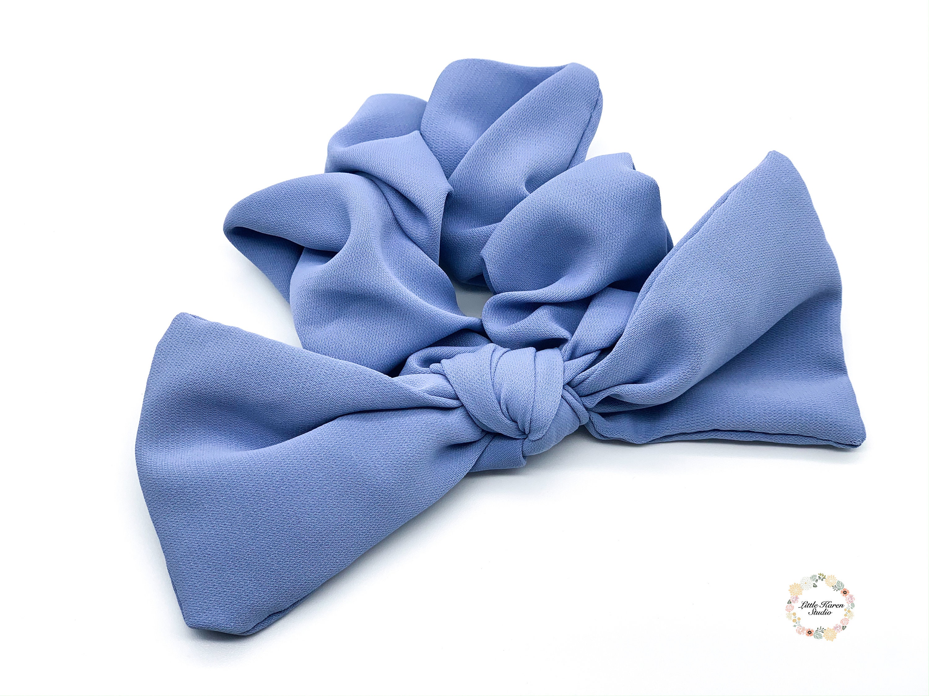 Bow Scrunchies for women Knotted Scrunchies Hair | Etsy