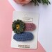 Knitting Snap Clips Set of 2 , Knitting Hair Clips Set , Toddlers Hair ...