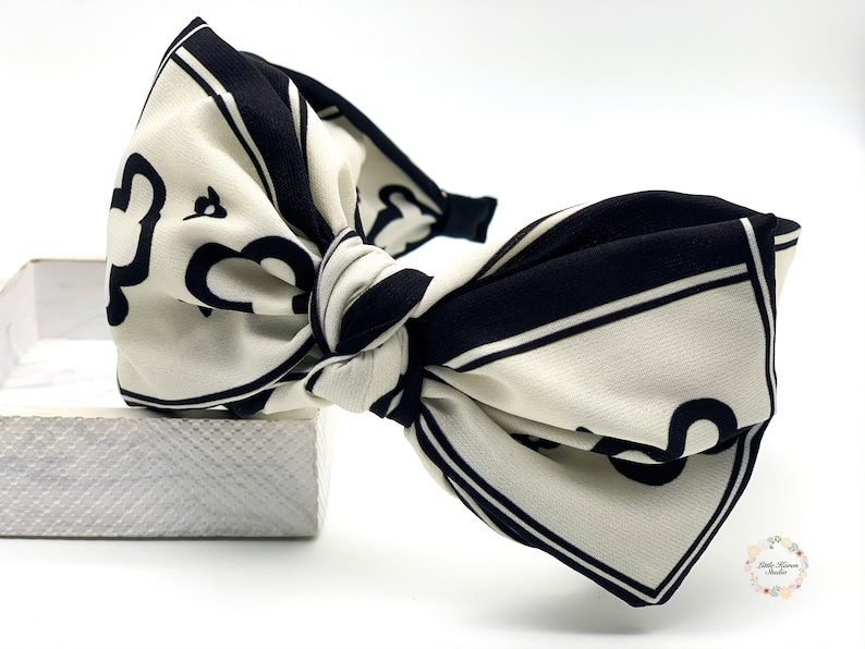 Big Bow Headbands for Women Knotted Bow Headband Flower - Etsy