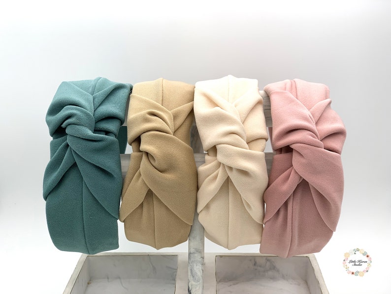 Soft Solid Color Headband for Women Soft Knotted Headbands - Etsy