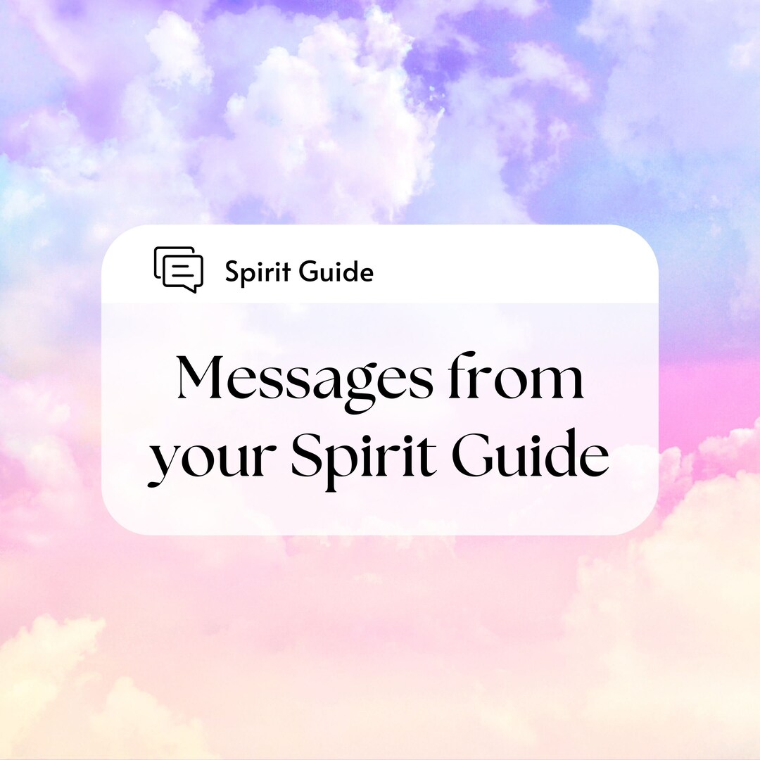 Messages From Spirit Guide - Spirit Guide Reading - Etsy