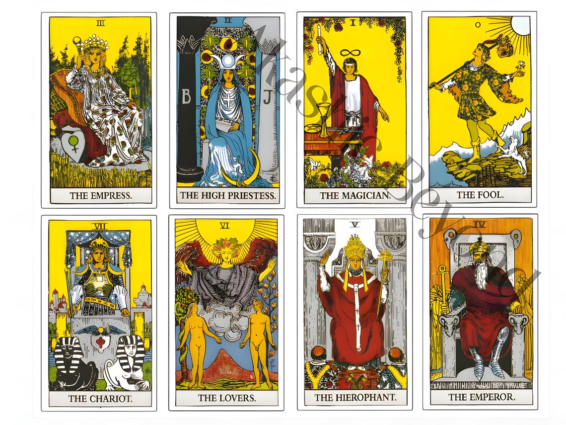 Tarot Deck Printable - Tarot Deck - Tarot Digital Download - Tarot ...