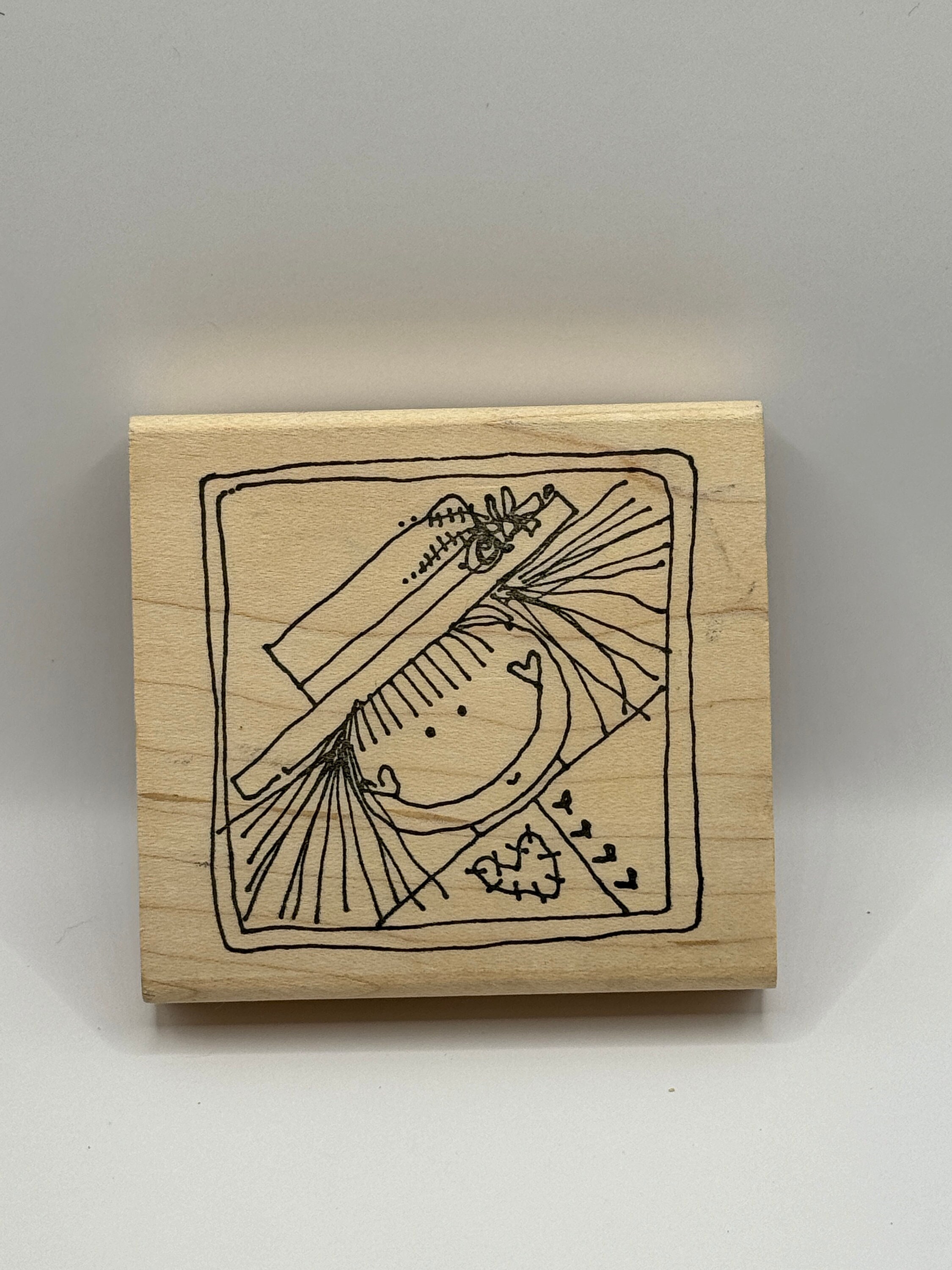 Smiley Stick Figure Rubber Stamp - Etsy