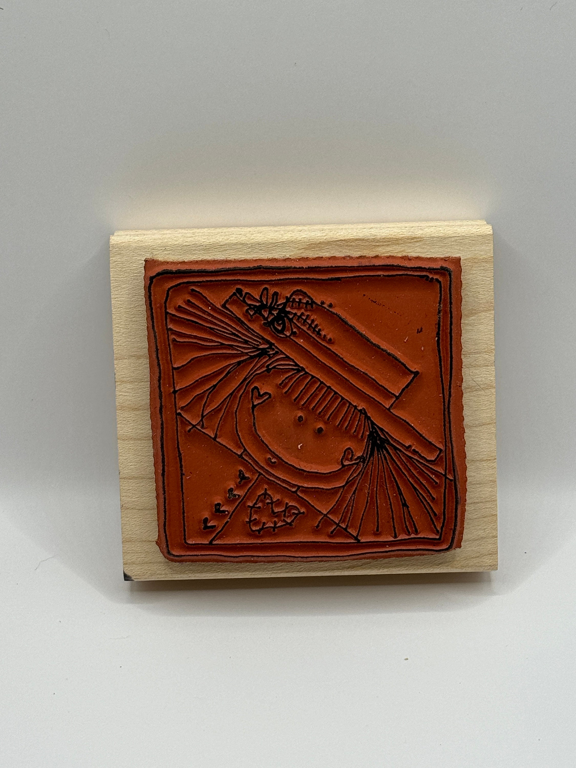 Smiley Stick Figure Rubber Stamp - Etsy