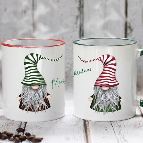 Christmas Mug Gnomes Mug Santa Elf Mug Xmas Coffee Mug - Etsy UK