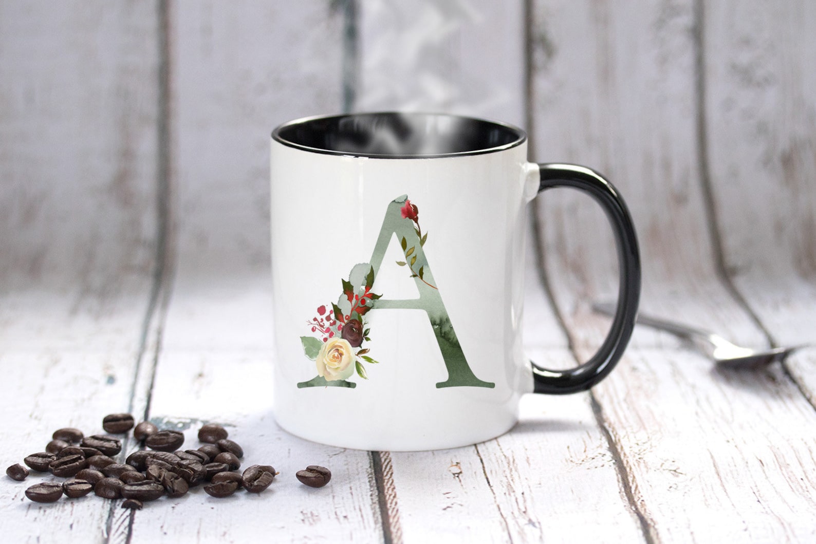 Personalized Initial Mug Initial Mug Custom Coffee Mug - Etsy
