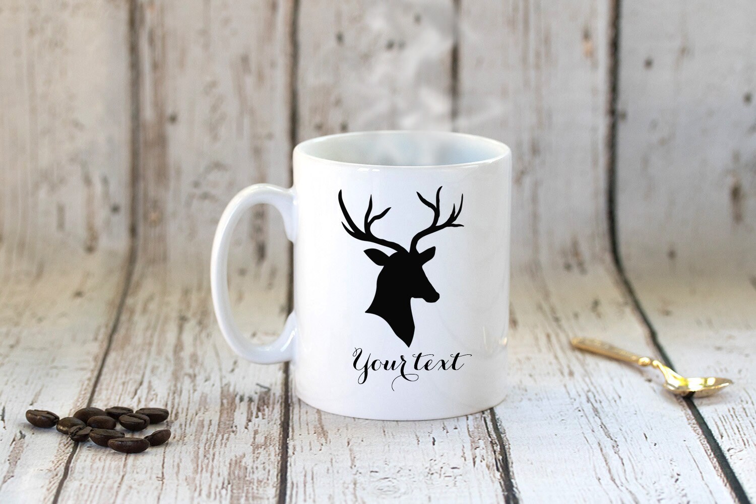 Deer Coffee Mug, Deer Lovers Coffee Tea Mug, Personalized Deer Mug ...