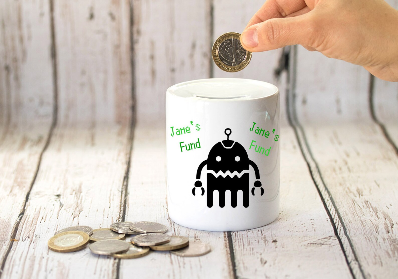 Robot Money Box Children's Kid's Money Box - Etsy