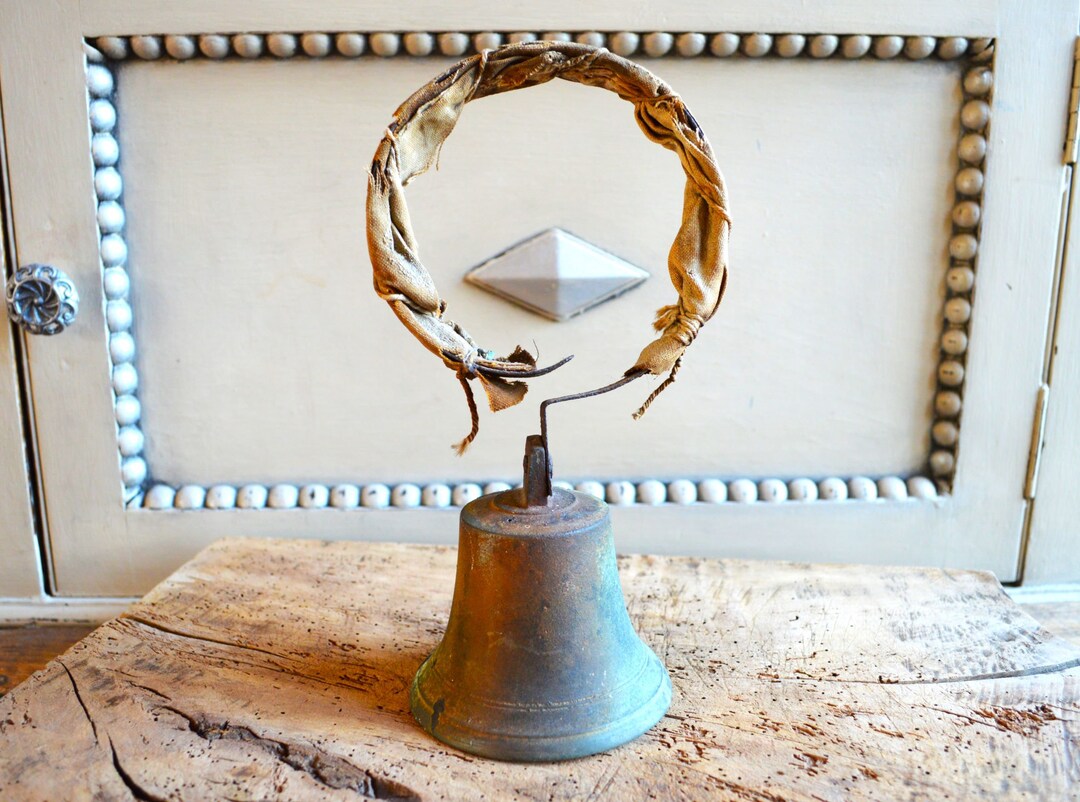 Antique English Bell 19th Century Old Shop Door Bell Garden - Etsy