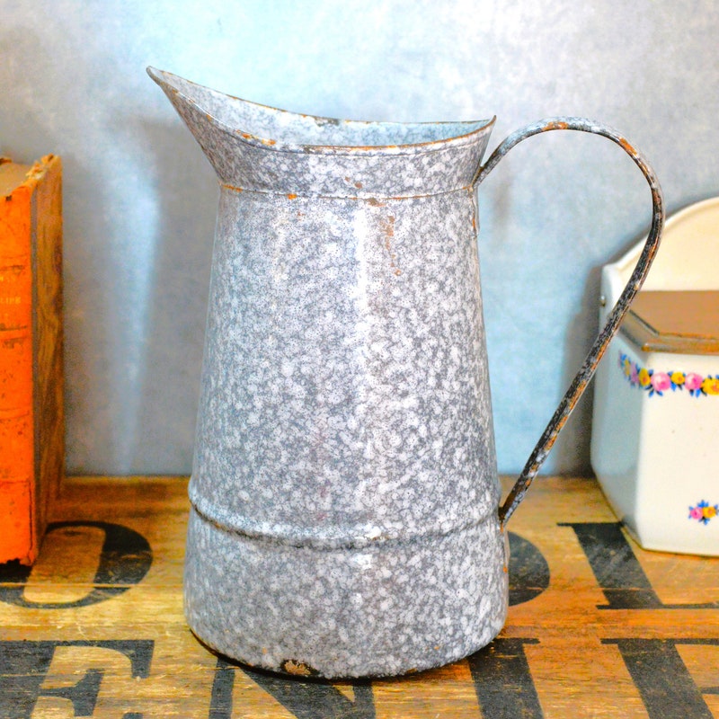 Enamel Pitcher - Etsy