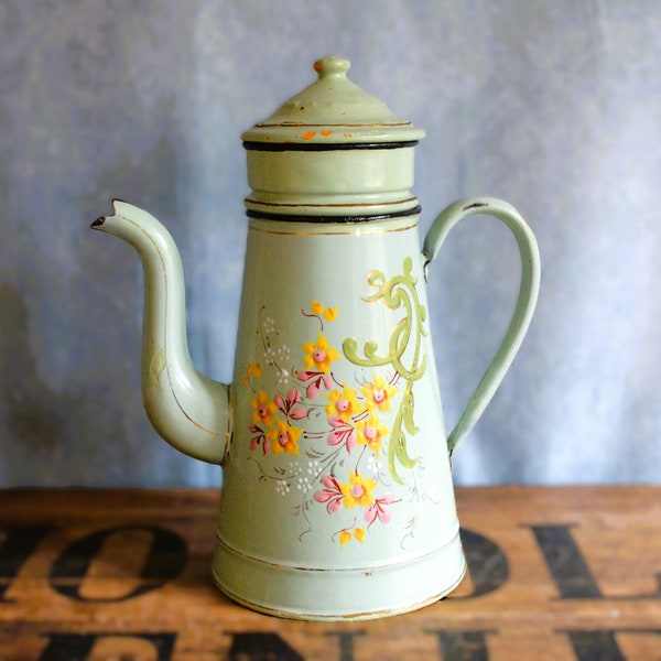 Floral Coffee Pot - Etsy