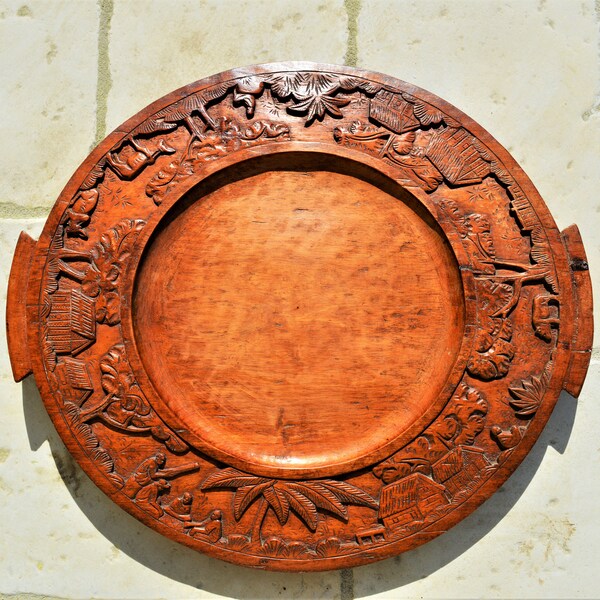 Large Wooden Platter - Etsy