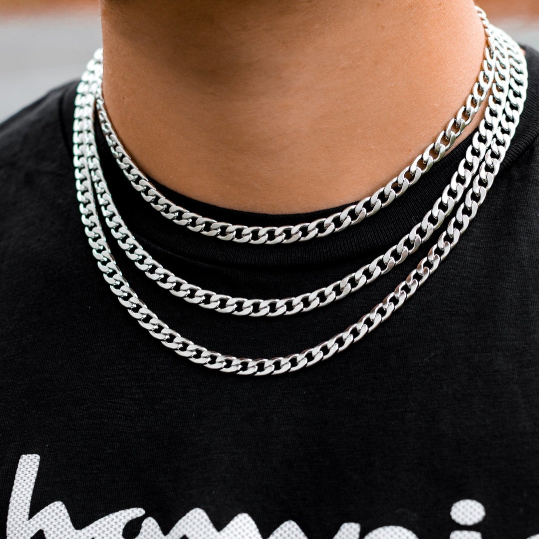 Curb Chain Silver - Etsy