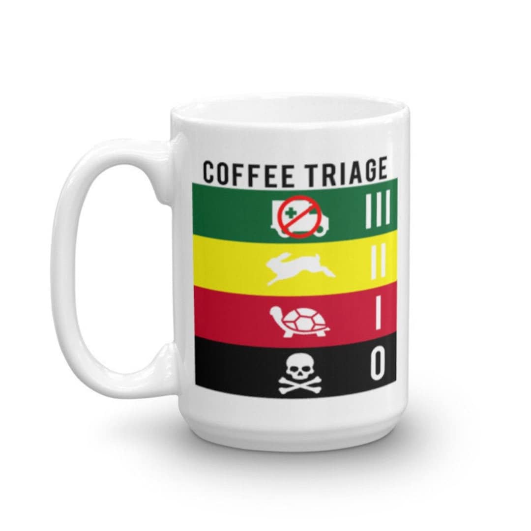 Funny Coffee Triage Mug Triage Nurse Gift Gift for Doctor - Etsy