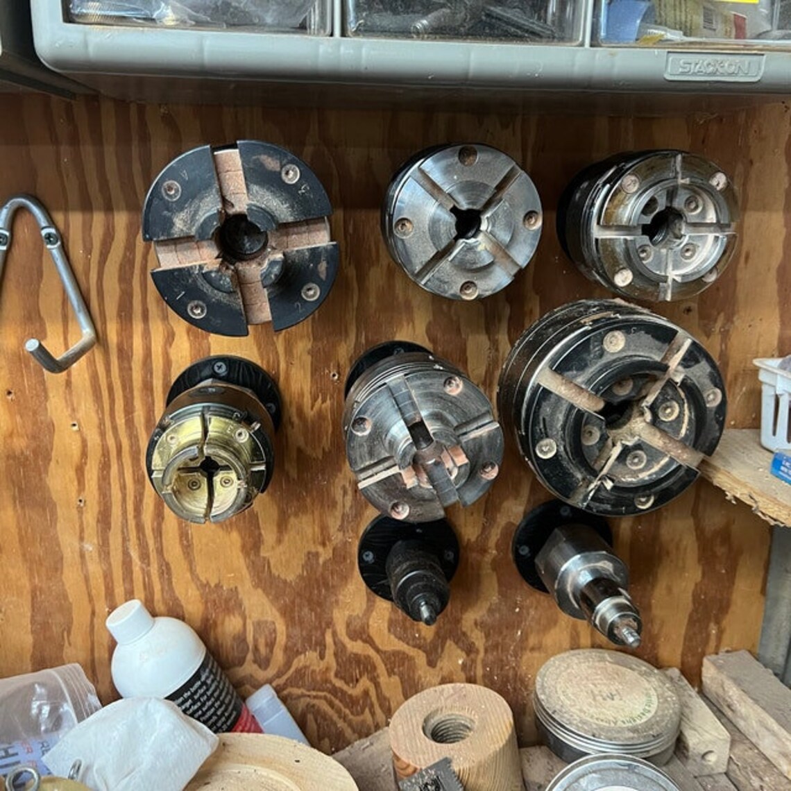 Lathe Chuck Holder - Workshop Storage Solution - Wall Mount Chuck ...