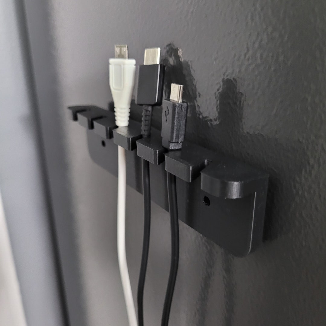 Cord Management Bracket - USB Cord Organizer - Phone Charging Cord ...