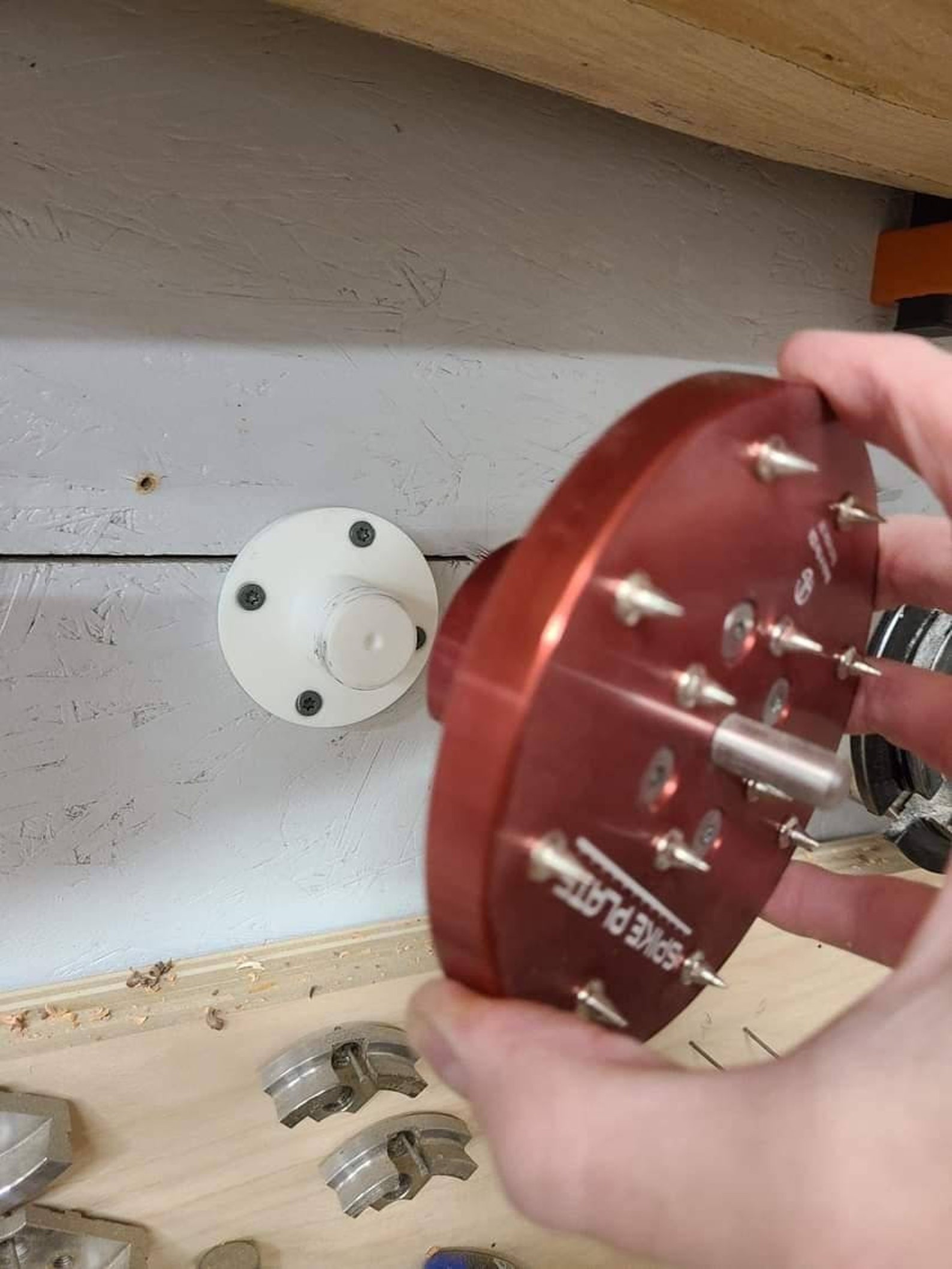 Lathe Chuck Holder - Workshop Storage Solution - Wall Mount Chuck ...