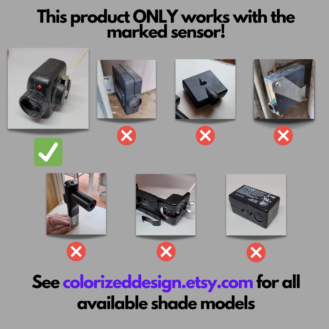 Linear Garage Door Sensor Shade, Cover - Shield - Etsy