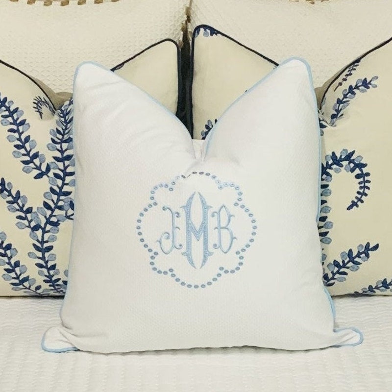 Monogram Pillow - Etsy