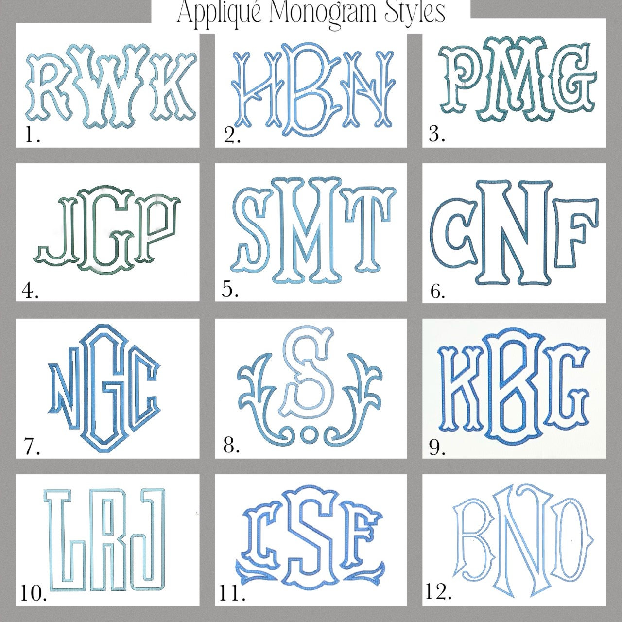 Large Monogram Applique Pillow Cover-embroidered - Etsy