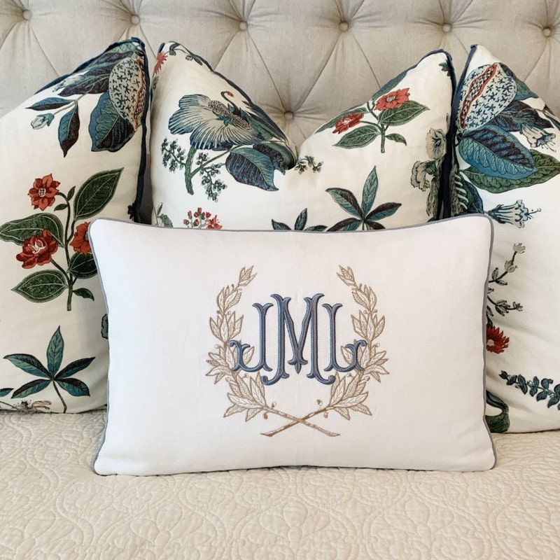 Monogram Pillow - Etsy