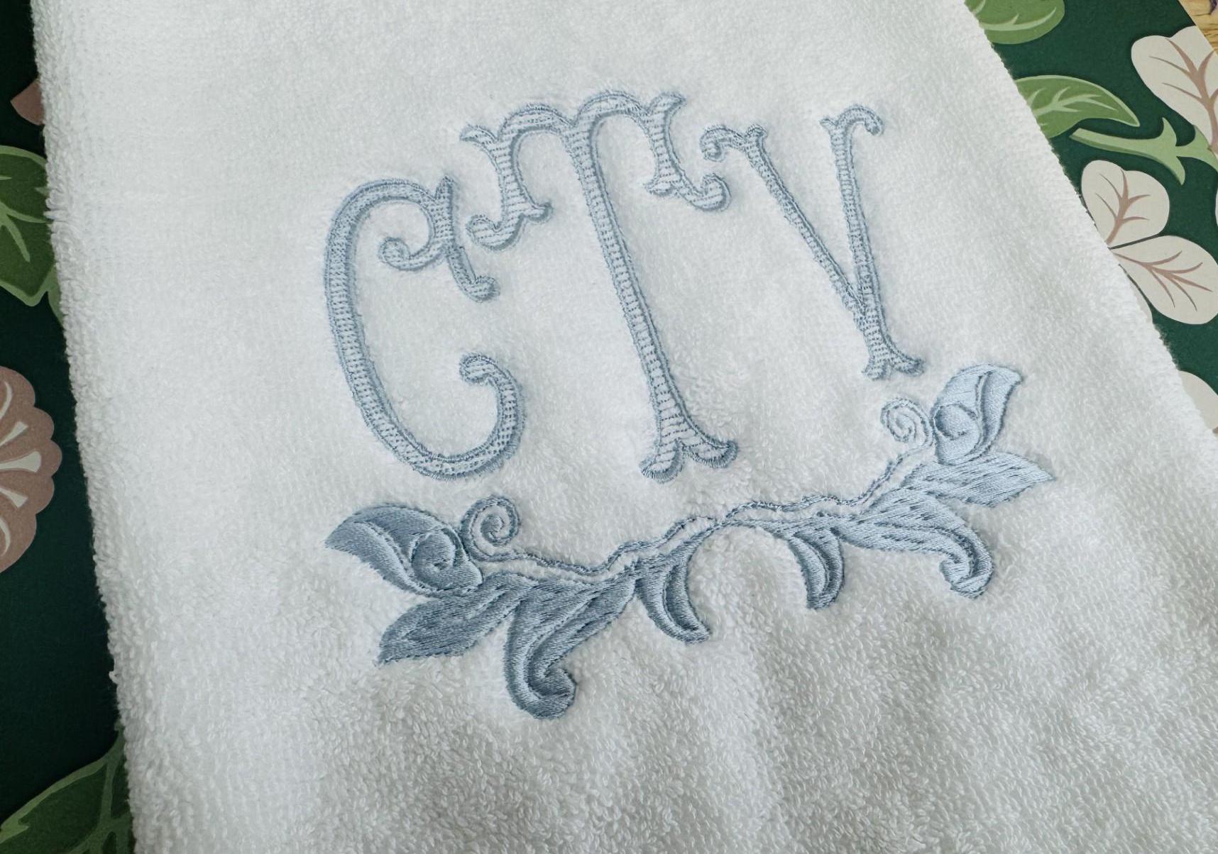 Embroidered Hand Towel-monogrammed Guest Towel-hand Towel-guest Towel ...