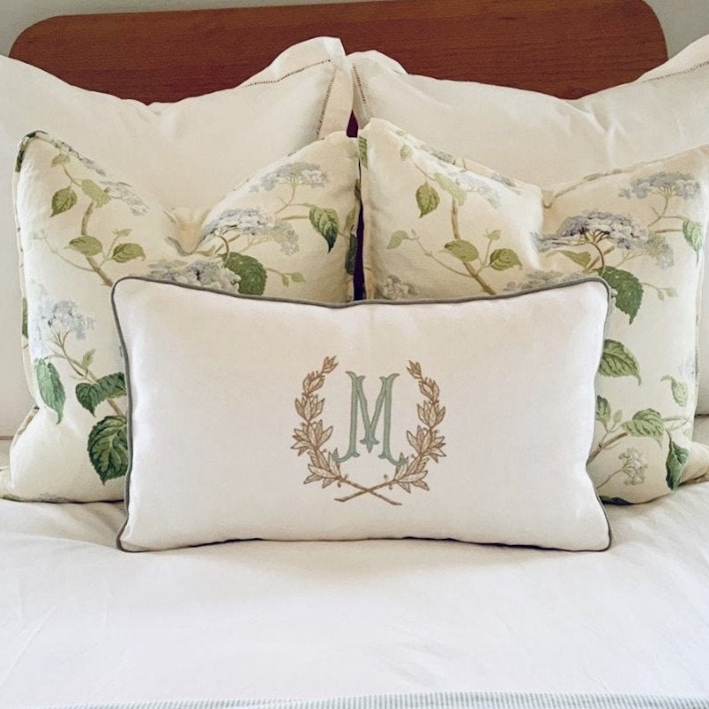 Monogram Pillow - Etsy