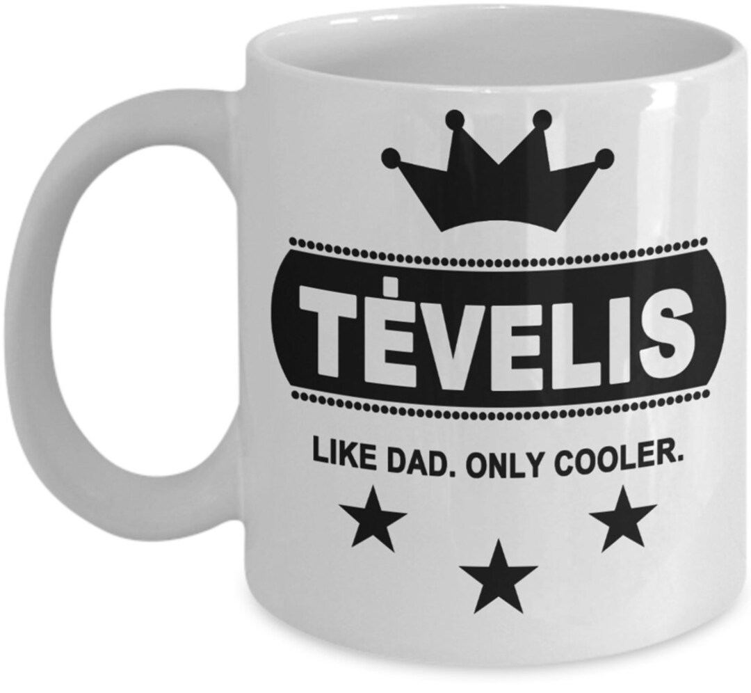 TĖVELIS, TEVELIS, Lithuanian Dad, Lithuanian Dad Mug, Lithuanian Father ...