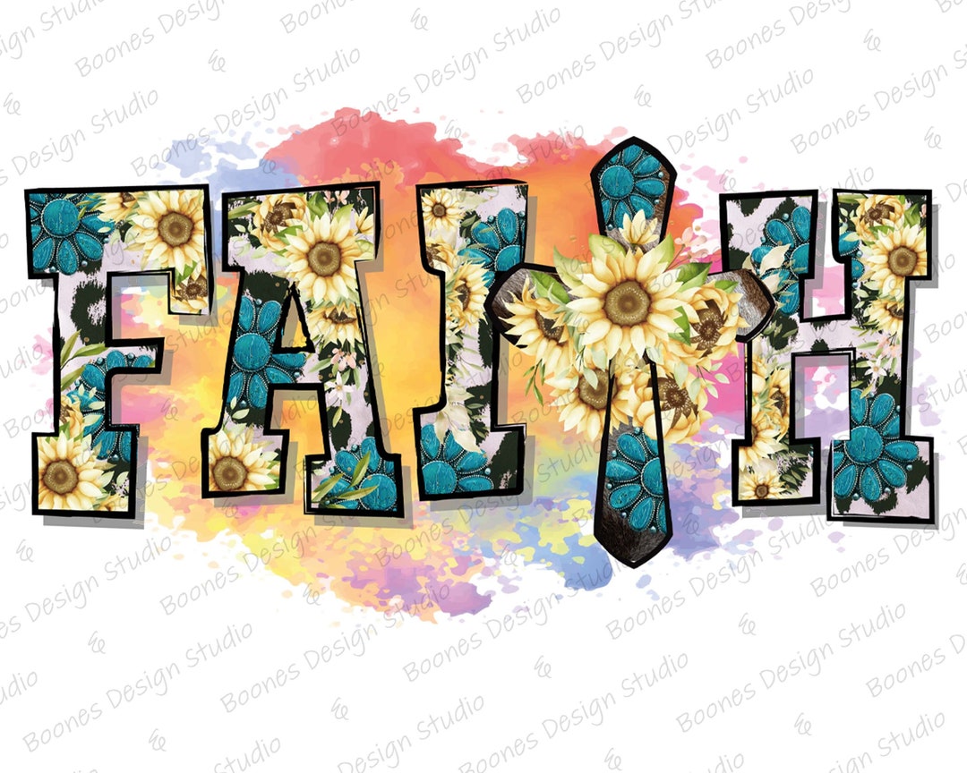 Faith Png Western Faith PNG Gemstone Faith Cross Png - Etsy