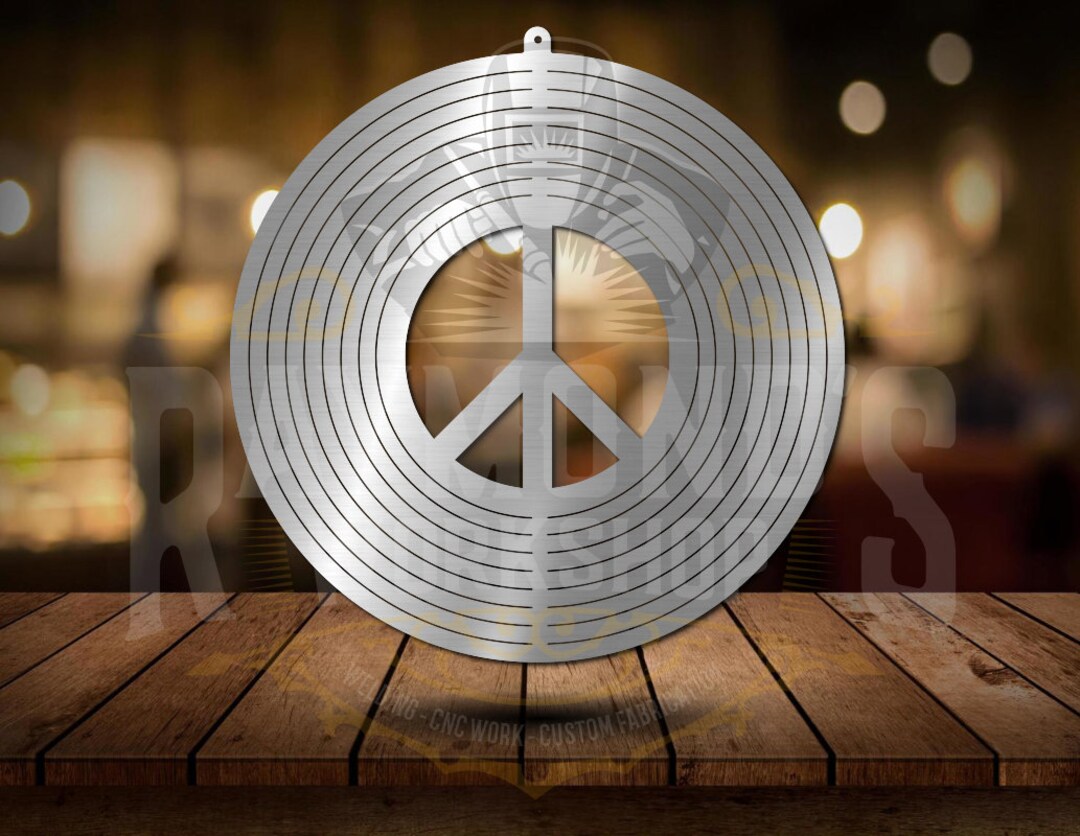 Peace Sign Wind Spinner - Etsy