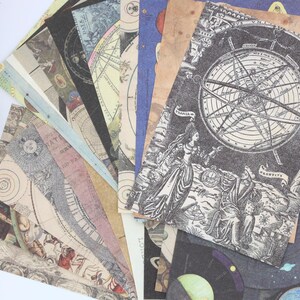 100pcs | Pack Various Paper Pads, Nature Moon Space Galaxy Planet Paper ...