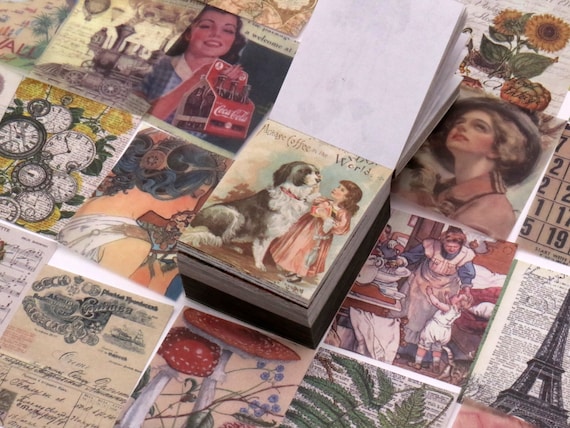 400 Sheets Mini Paper Booklet Assorted Pattern Vintage - Etsy