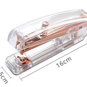Clear Acrylic Stapler | Rose Gold Staples Refill | Rose Gold Stapler ...